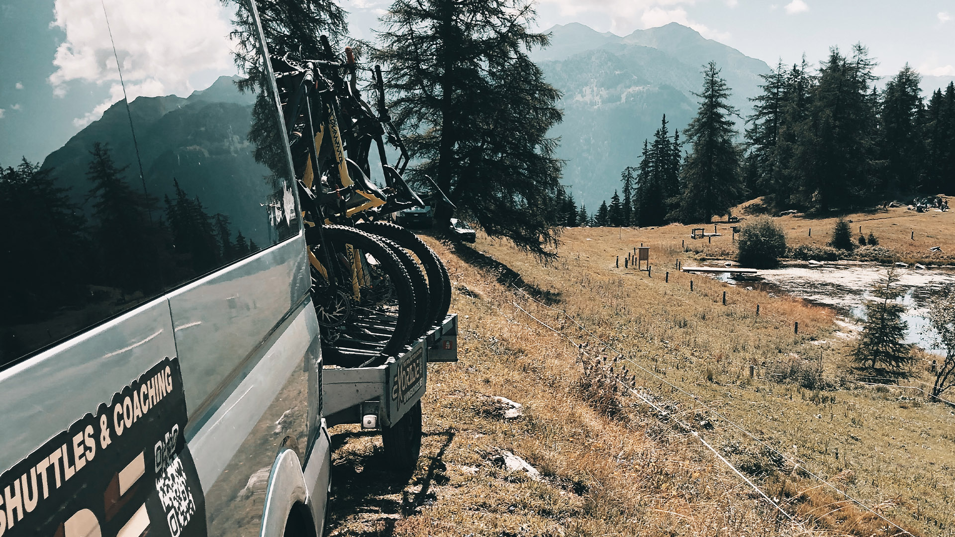 MTB shuttles in the swiss Alps